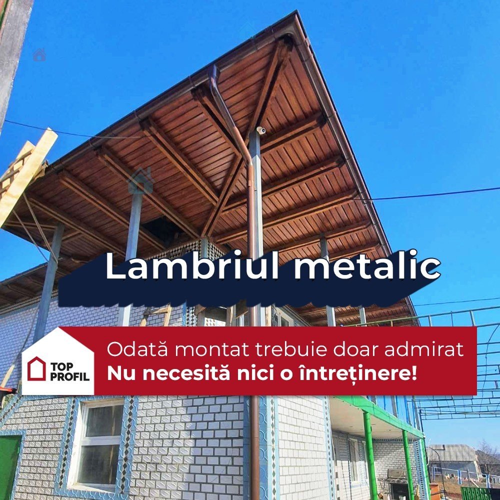 Металлическая вагонка с имитацией дерева от компании TOP PROFIL S.R.L ...