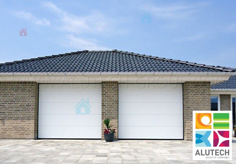 Porti sectionale garaj acasa ALUTECH TREND (desen L-gofr) de la ...